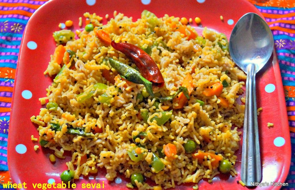 WHEAT VEGETABLE SEVAI Recipe | nithyaskitchen