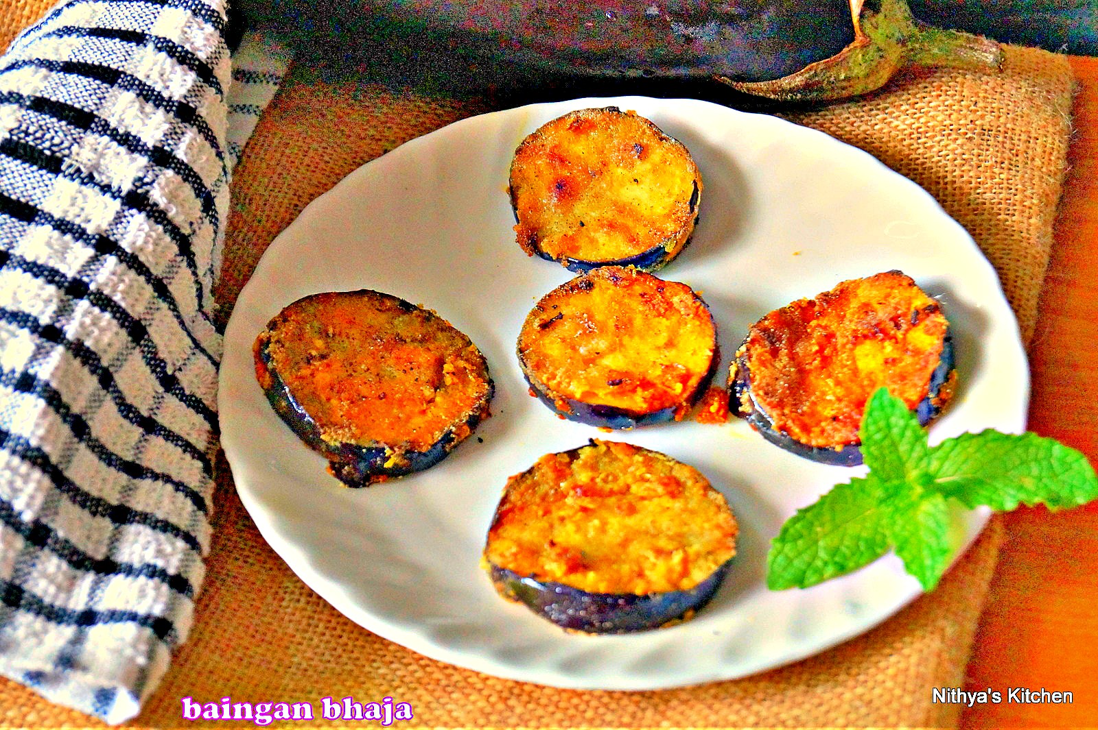 BAINGAN BHAJA | Nithya's Kitchen